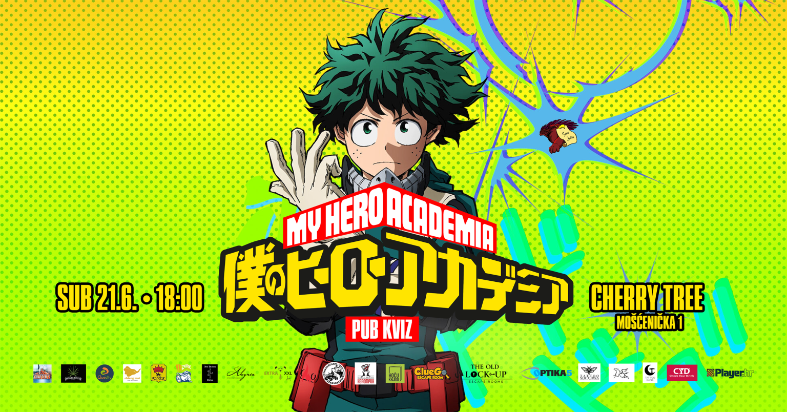 My Hero Academia - pub kviz - Samo Jedan