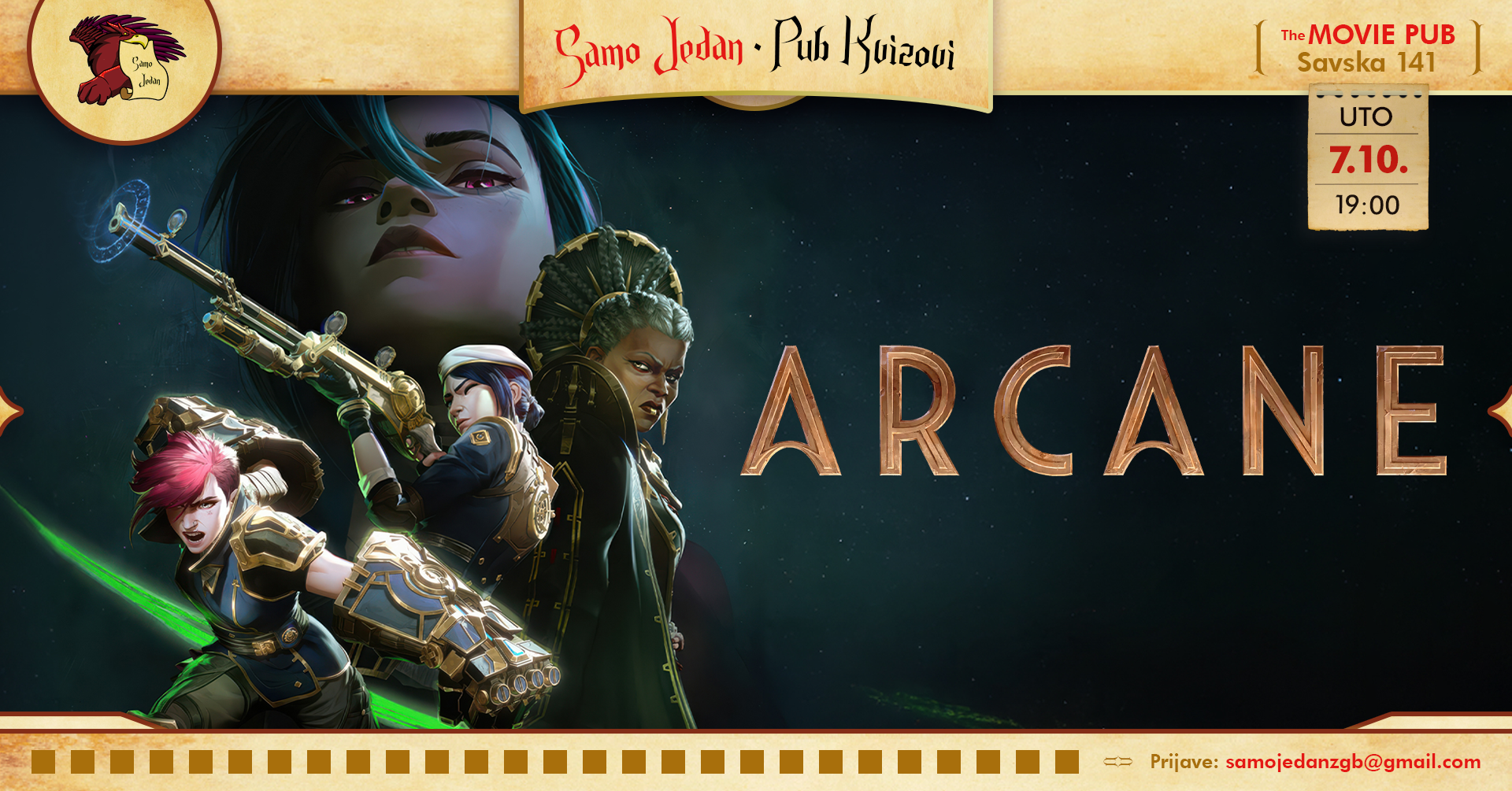 Arcane - pub kviz - Samo Jedan