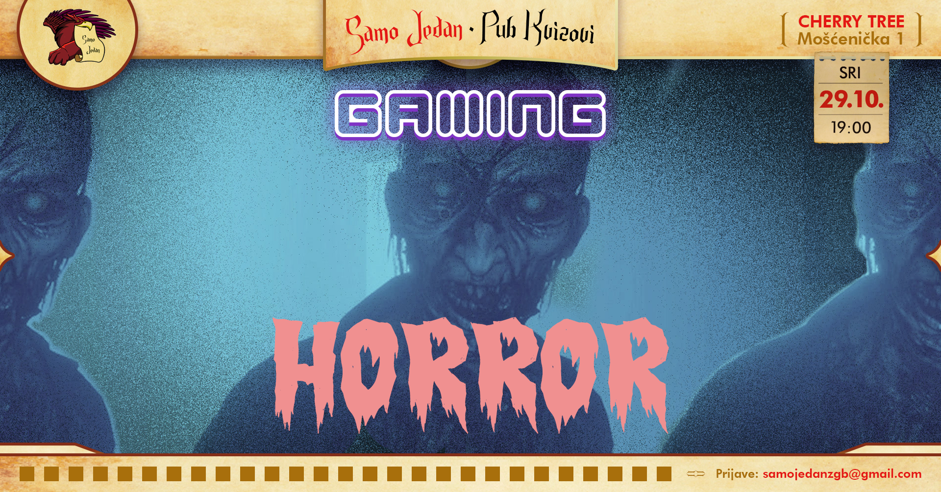 Horor igre - pub kviz - Samo Jedan