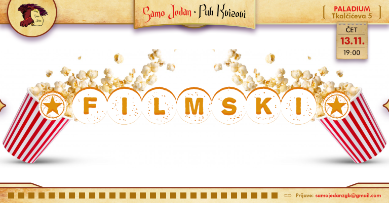 Filmski - pub kviz - Samo Jedan